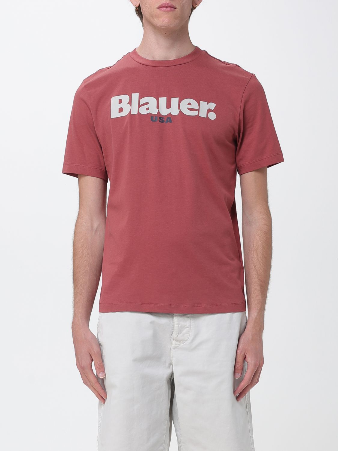 BLAUER. cotton t-shirt with logo